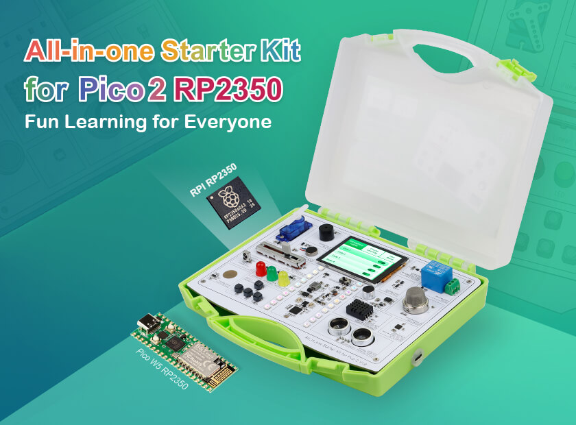 All-in-One Starter Kit for Pico 2 RP2350: Fun Learning for Everyone ...