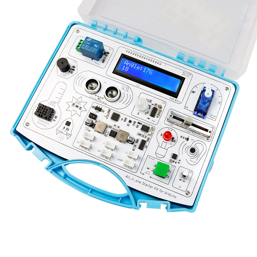 All-in-one Starter Kit for Arduino Common Board Design Kit with 15 Sen ...