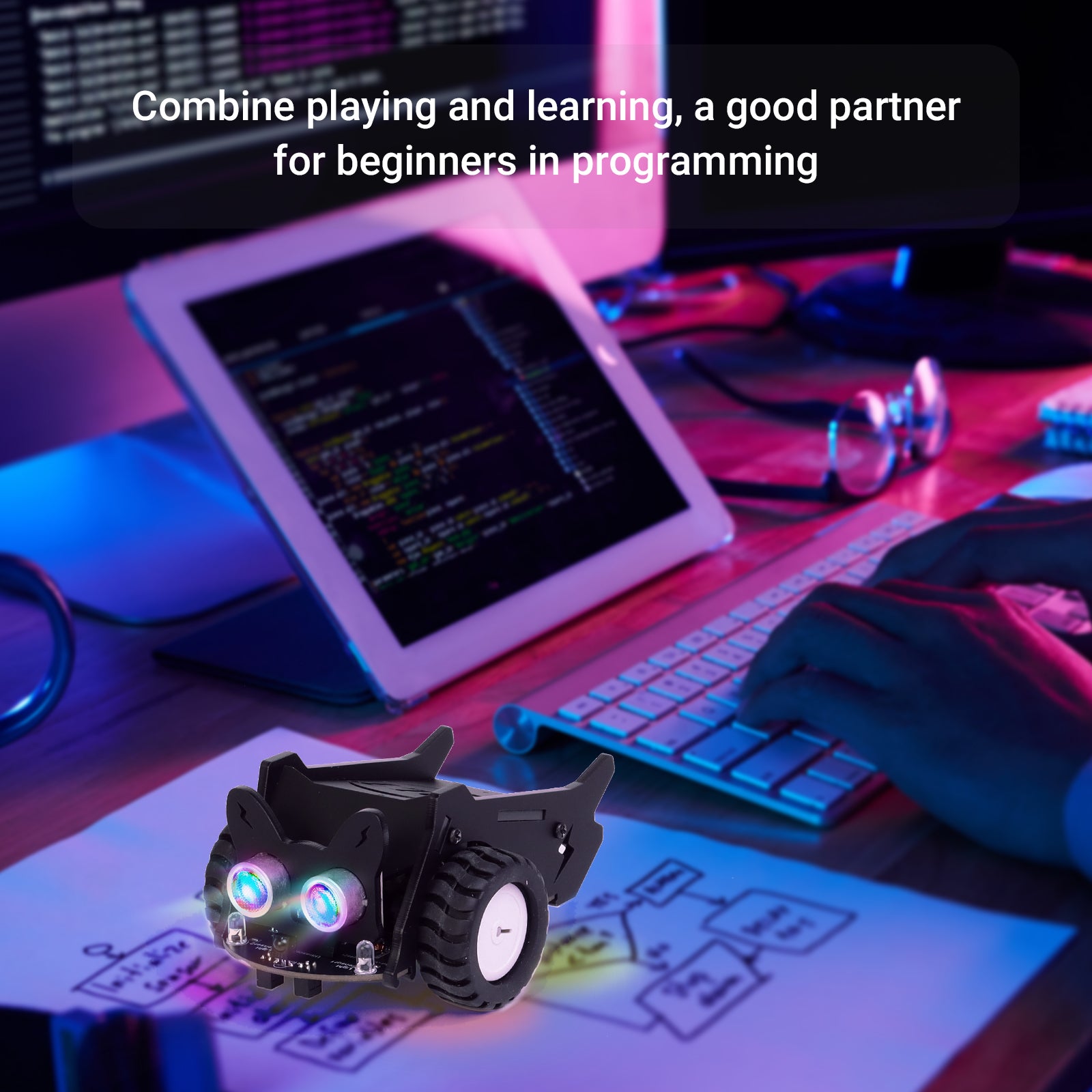 CrowBot BOLT-Open Source Programmable Smart Robot Car STEAM Robot Kit ...